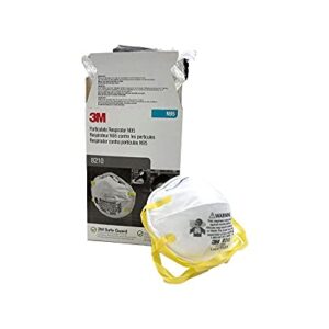 3M Oh/Esd Dust Mask W/Valve 8210 Woodworking 1 Box (20 per Box )