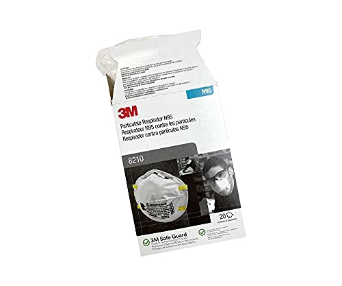 3M Oh/Esd Dust Mask W/Valve 8210 Woodworking 1 Box (20 per Box )