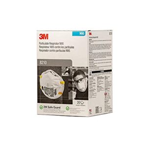 3M Oh/Esd Dust Mask W/Valve 8210 Woodworking 1 Box (20 per Box )