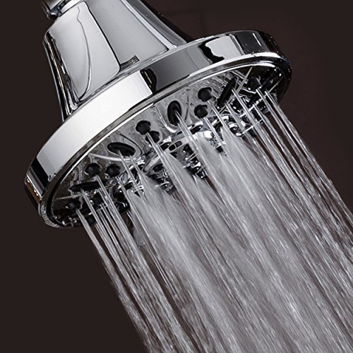 AquaDance Premium High Pressure 6-setting 4-Inch Shower Head for the Ultimate Shower Spa Experience! Officially Independently Tested to Meet Strict US Quality & Performance Standards!