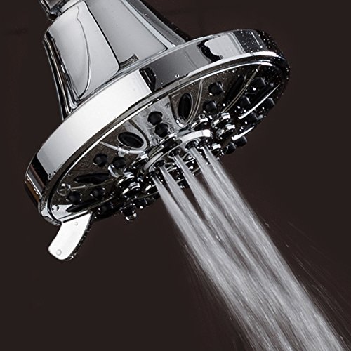 AquaDance Premium High Pressure 6-setting 4-Inch Shower Head for the Ultimate Shower Spa Experience! Officially Independently Tested to Meet Strict US Quality & Performance Standards!