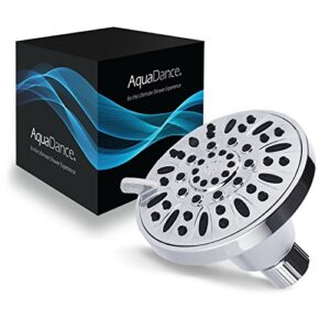 AquaDance Premium High Pressure 6-setting 4-Inch Shower Head for the Ultimate Shower Spa Experience! Officially Independently Tested to Meet Strict US Quality & Performance Standards!