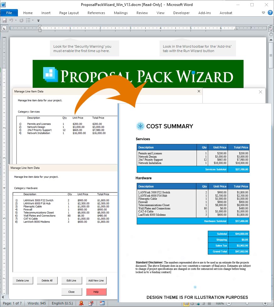 Proposal Pack Security #9 - Business Proposals, Plans, Templates, Samples and Software V20.0