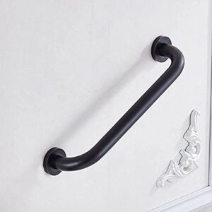 Leyden Brass Shower Grab Bar, Oil Rubbed Bronze Support Bar Bathroom Hand Rail for Handicap Elderly Injury Senior Assist Bar Wall Concealed Mount Handle Safety Home Care 12 Inch