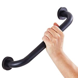 leyden brass shower grab bar, oil rubbed bronze support bar bathroom hand rail for handicap elderly injury senior assist bar wall concealed mount handle safety home care 12 inch