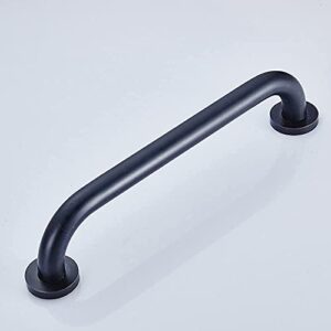 Leyden Brass Shower Grab Bar, Oil Rubbed Bronze Support Bar Bathroom Hand Rail for Handicap Elderly Injury Senior Assist Bar Wall Concealed Mount Handle Safety Home Care 12 Inch