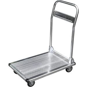 global industrial folding platform truck, aluminum, 29 x 19, 400 lb. capacity