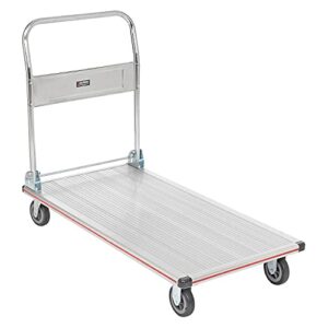 global industrial folding platform truck, aluminum, 48 x 24, 600 lb. capacity