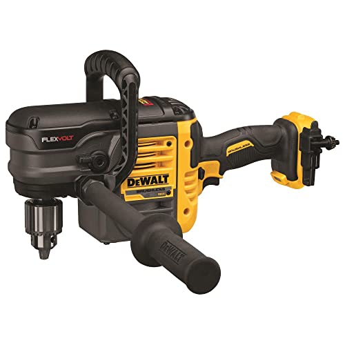 DEWALT FLEXVOLT 60V MAX* Right Angle Drill, Stud/Joist, 1/2-Inch, Tool Only (DCD460B)