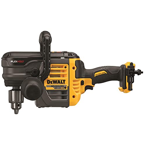 DEWALT FLEXVOLT 60V MAX* Right Angle Drill, Stud/Joist, 1/2-Inch, Tool Only (DCD460B)