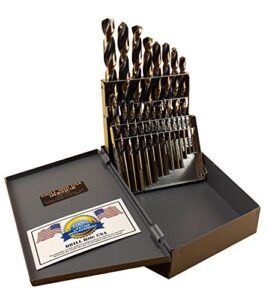 drill hog 21 pc drill bit set index hi-molybdenum m7