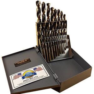 Drill Hog 21 Pc Drill Bit Set Index Hi-Molybdenum M7