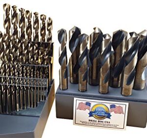 Drill Hog 37 Pc Cobalt Drill Bit Set Index M42 1/16" - 1"