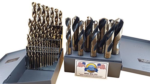 Drill Hog 37 Pc Cobalt Drill Bit Set Index M42 1/16" - 1"