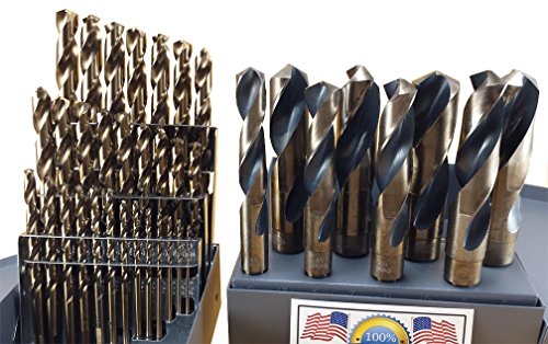 Drill Hog 37 Pc Cobalt Drill Bit Set Index M42 1/16" - 1"