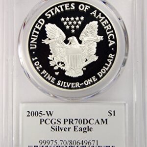 2005 W Silver Eagle $1 PR-70 PCGS