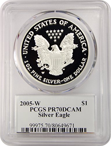 2005 W Silver Eagle $1 PR-70 PCGS