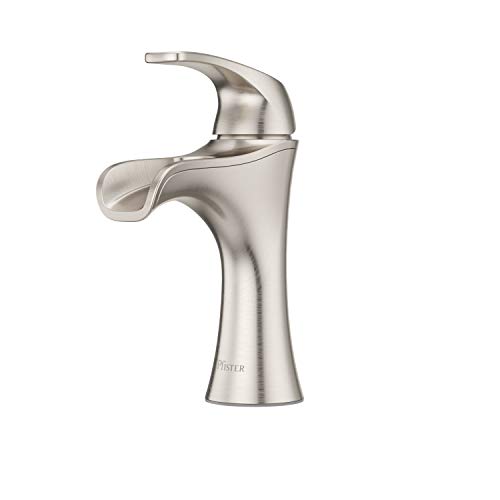 Pfister Jaida Bathroom Sink Faucet, Single Control, 1-Handle, Single Hole, Brushed Nickel Finish, LF042JDKK