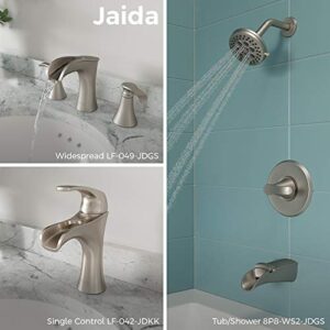 Pfister Jaida Bathroom Sink Faucet, Single Control, 1-Handle, Single Hole, Brushed Nickel Finish, LF042JDKK