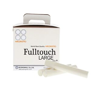 hagoromo fulltouch large chalk 1box, non-toxic, dustless [15pcs/white]