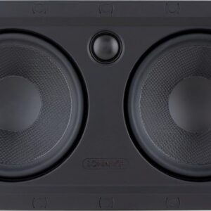 Sonance 93028 Model VP62 LCR Visual Performance Series in-Wall Square Speaker, 5 Watts Minimum/125 Watts Maximum Power Handling, 1" (25mm) Cloth Dome Tweeter, Frequency Response 45Hz - 20kHz