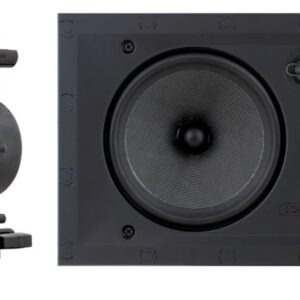 Sonance 93028 Model VP62 LCR Visual Performance Series in-Wall Square Speaker, 5 Watts Minimum/125 Watts Maximum Power Handling, 1" (25mm) Cloth Dome Tweeter, Frequency Response 45Hz - 20kHz