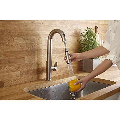 American Standard 4931380.075 Beale Single-Handle Pull Down Kitchen Faucet with Selectronic Hands-Free Technology in Stainless Steel