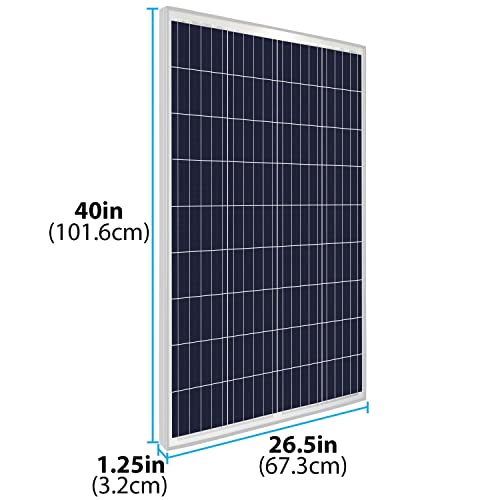 Mighty Max Battery 100 Watt 12 Volt Waterproof Polycrystalline Solar Panel Charger