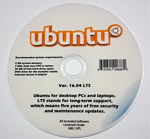 Ubuntu Linux 16.04 LTS DVD - Long Term Support