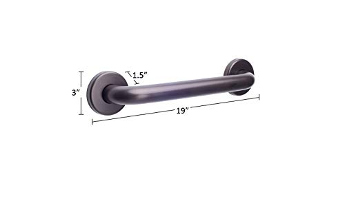 CSI Bathware BAR-SB16-TW-125-OB Straight Grab Bar, Oil Rubbed Bronze