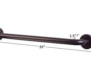 CSI Bathware BAR-SB32-TW-125-OB Straight Bar Sliver Grabs, 32", Oil Rubbed Bronze