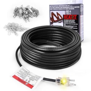 heatit hird 100 feet 5 watts per foot roof & gutter snow de-icing cable