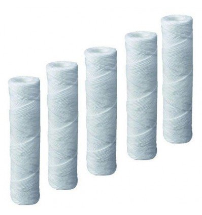 Compatible with Campbell 1ss Sediment Filter Cartridges, 5 Micron, 9 3/4", 5 Pack by Complete Filtration Services (CFS)