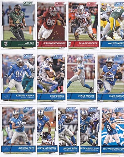 Detroit Lions 2016 Score EXCLUSIVE Factory Sealed Team Set with Matthew Stafford, Calvin Johnson, Rookie Cards and more