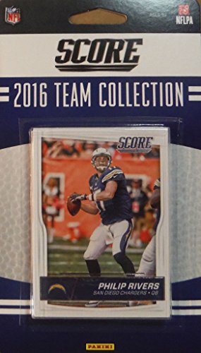 San Diego Chargers 2016 Score EXCLUSIVE Factory Sealed Team Set with Philip Rivers, Antonio Gates, Rookie cards of Hunter Henry and Joey Bosa plus