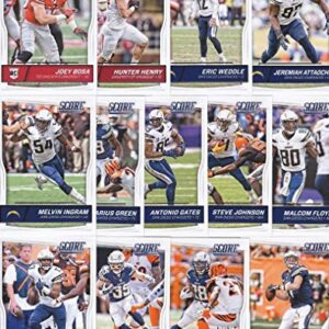 San Diego Chargers 2016 Score EXCLUSIVE Factory Sealed Team Set with Philip Rivers, Antonio Gates, Rookie cards of Hunter Henry and Joey Bosa plus