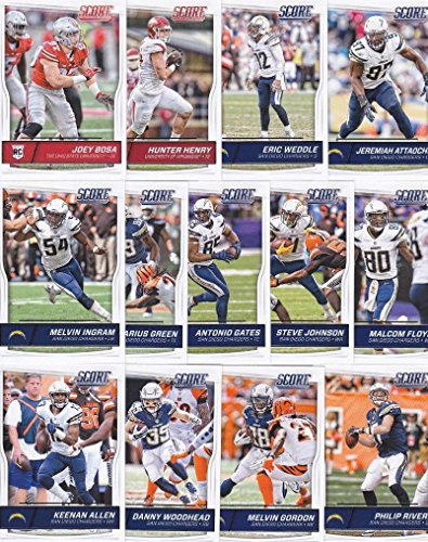 San Diego Chargers 2016 Score EXCLUSIVE Factory Sealed Team Set with Philip Rivers, Antonio Gates, Rookie cards of Hunter Henry and Joey Bosa plus