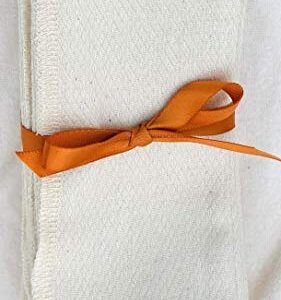 1 Ply Organic Cotton Paperless Towels 11x12 Inches Set of 10 Sewn with Matching Organic Cotton Thread