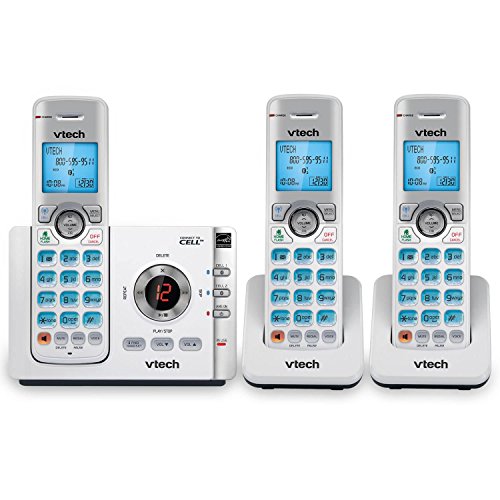 Vtech Cordless Phone with 3 Handset and Answering System, Caller ID, Call Waiting and Connect to Cell