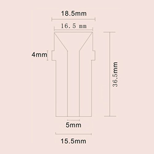 Preamer Ceramic Sandblaster Nozzle Tips, 5mm and 6mm Inner Diameter, 6 pcs r