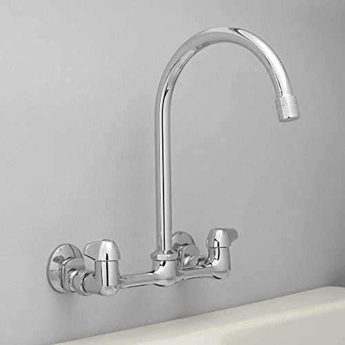 Homewerks 3190-40-CH-BC-Z Two Handle High-Arc Wallmount Kitchen Faucet