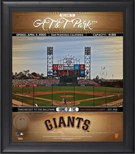 san francisco giants framed 15" x 17" welcome to the ballpark collage - mlb team plaques and collages