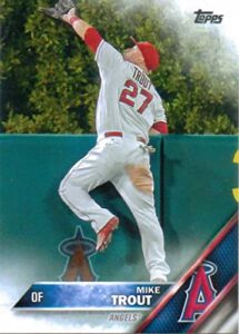 los angeles angels of anaheim 2016 topps mlb baseball regular issue 22 card team set with mike trout, albert pujols plus