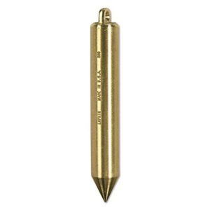 lufkin 20 oz. inage solid brass cylindrical plumb bob - tt590n , black