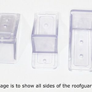 V2-Mini Roof Guard Snow Guard Prevent Sliding Ice Snow Stop Buildup Plastic Multipack-Multicolor (50, Clear)