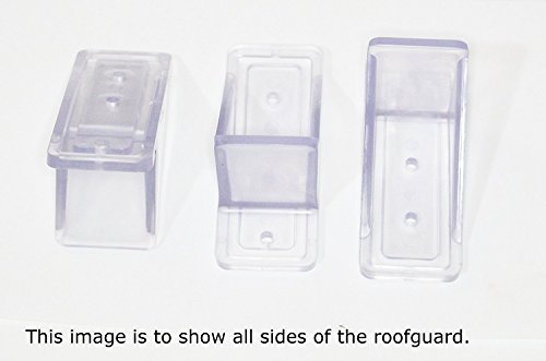 V2-Mini Roof Guard Snow Guard Prevent Sliding Ice Snow Stop Buildup Plastic Multipack-Multicolor (50, Clear)