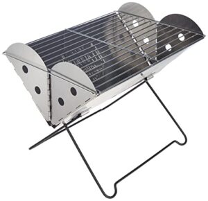 uco flatpack portable stainless steel grill and fire pit