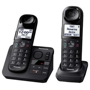 panasonic kx-tgl432b dect_6.0 2-handset landline telephone, black