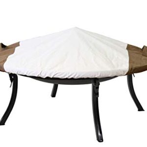 Amazon Basics Outdoor Round Patio Fire Pit Cover, Small, 44 inch