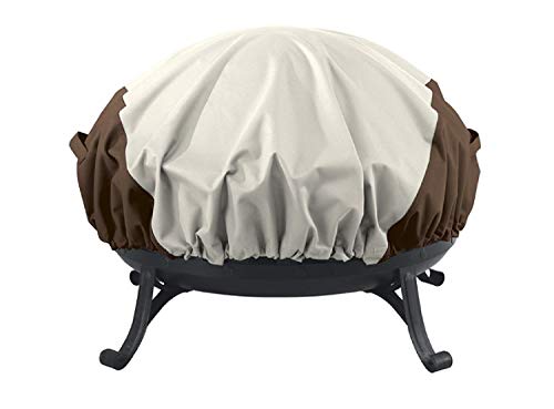 Amazon Basics Outdoor Round Patio Fire Pit Cover, Small, 44 inch